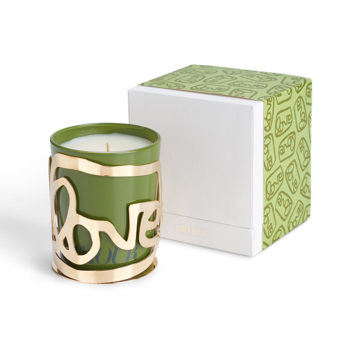 grantLOVE x Amber Sakai - "AMOUR" Candle with Iconic LOVE Holder – J. Ransom LA