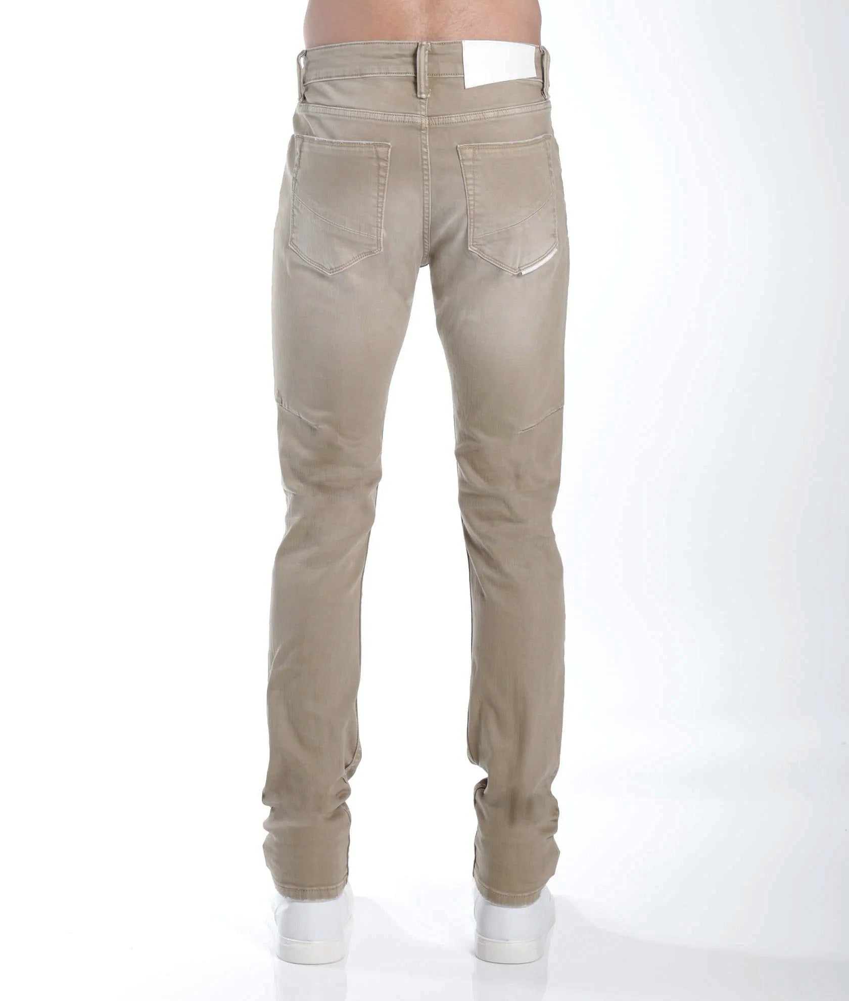 HVMAN - "STRAT" Skinny Distressed Jeans in Khaki – J. Ransom LA