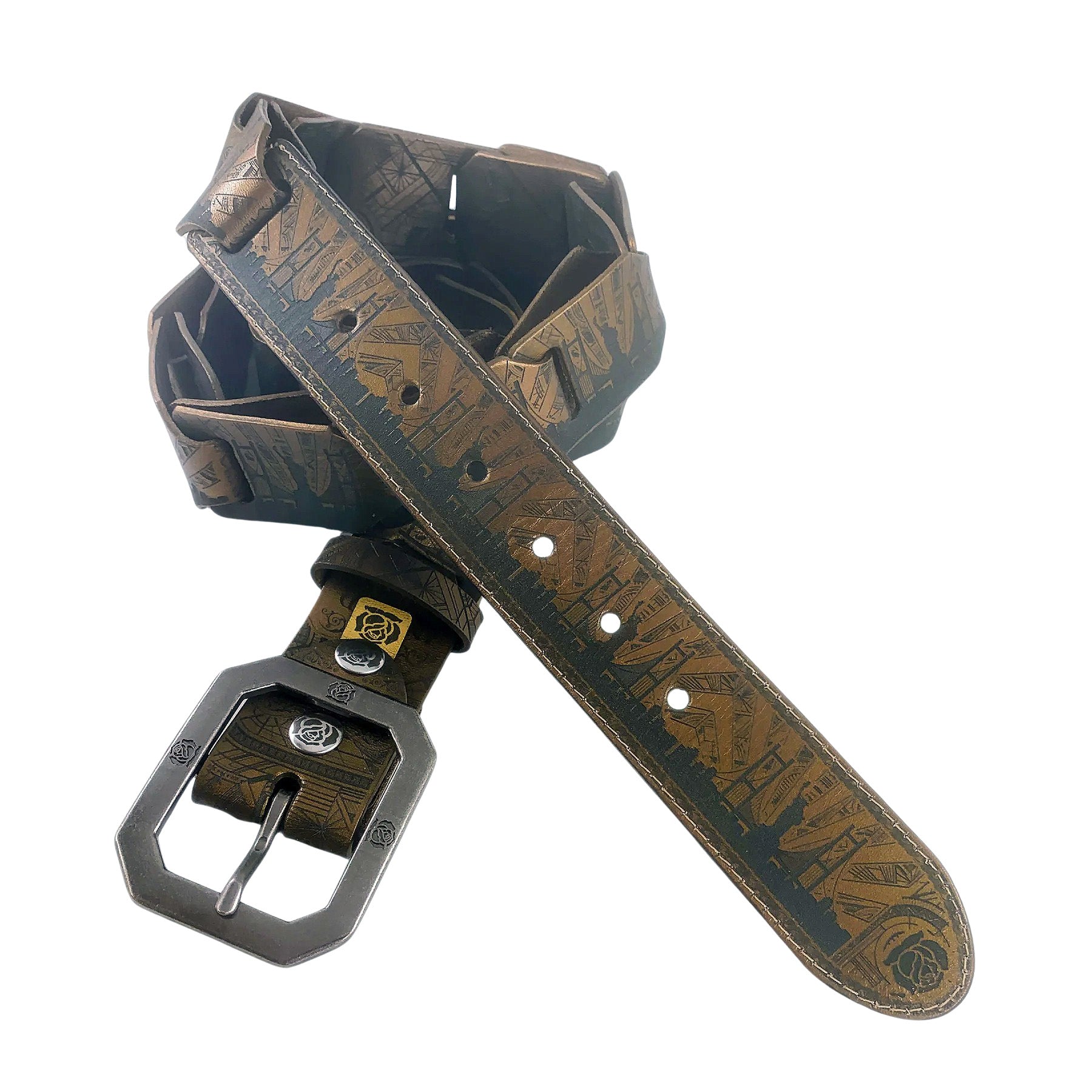 TODD BLOOM - "METRO DECO" Reversable Laser Etched Belt – J. Ransom LA