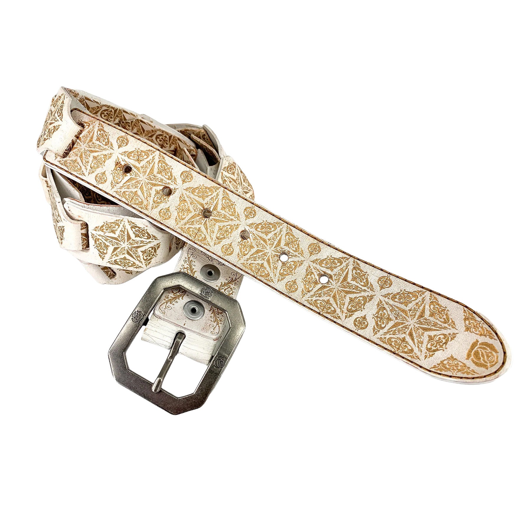 TODD BLOOM - "STAR CREST" Reversable Laser Etched Belt – J. Ransom LA