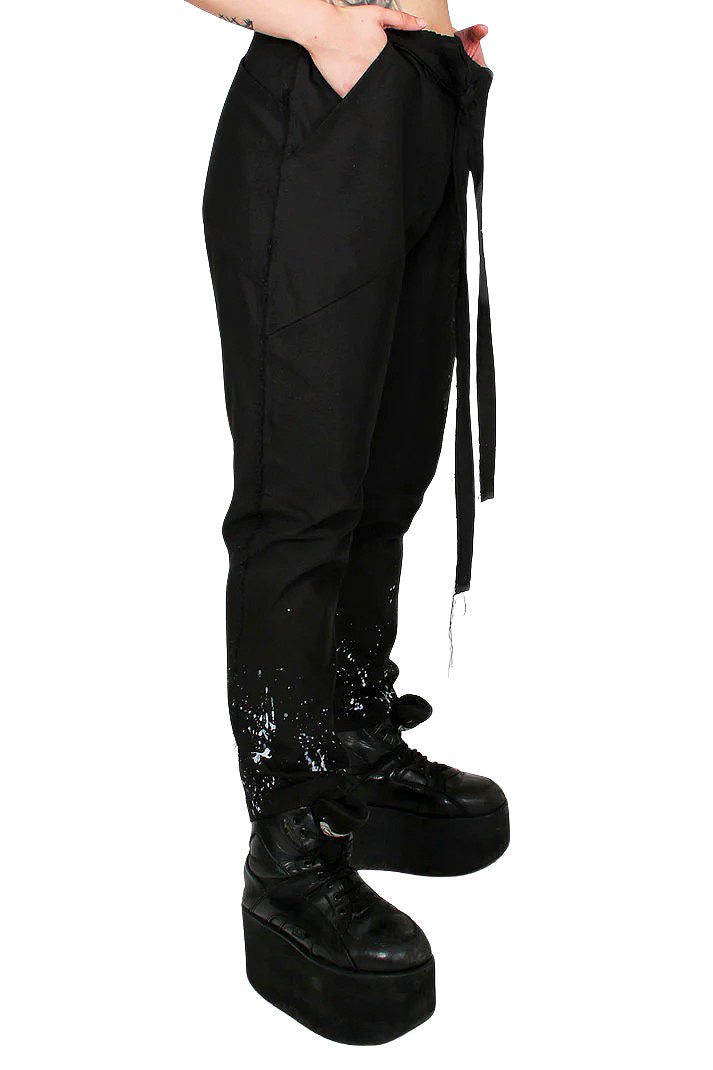 ZHANNAONA - "DRIP" Linen Pants in Black – J. Ransom LA