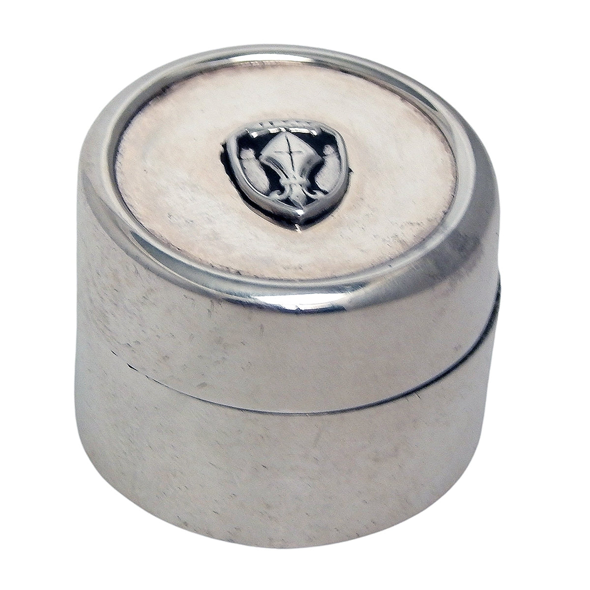 MARCOS - "PILL BOX" with Inlaid EBONY WOOD in Sterling Silver – J ...